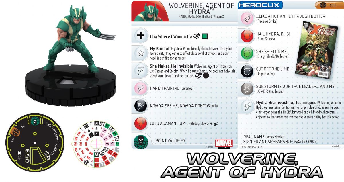 Top 5 de Wolverine Heroclix