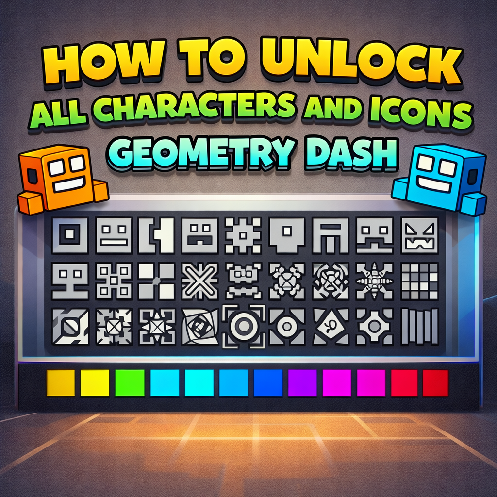 Unlock All Characters and Icons in Geometry Dash • Kumu