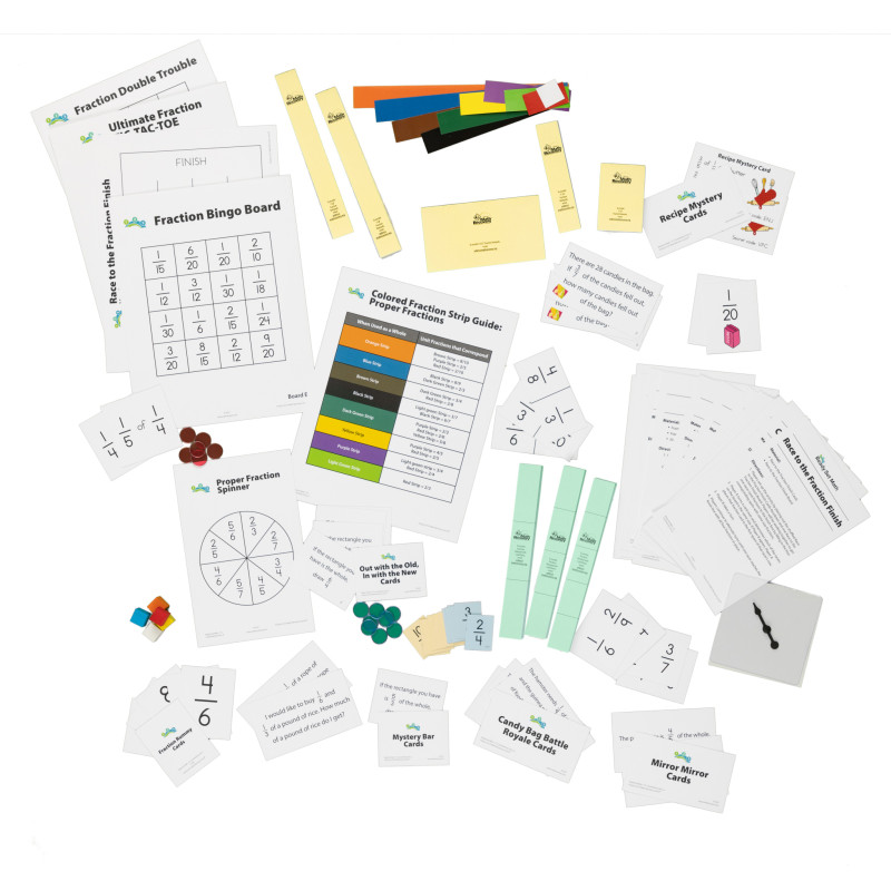 Ready Set Math Fraction Concepts: Coordinating Fractional Units Activity Board Set (RSM10 ...