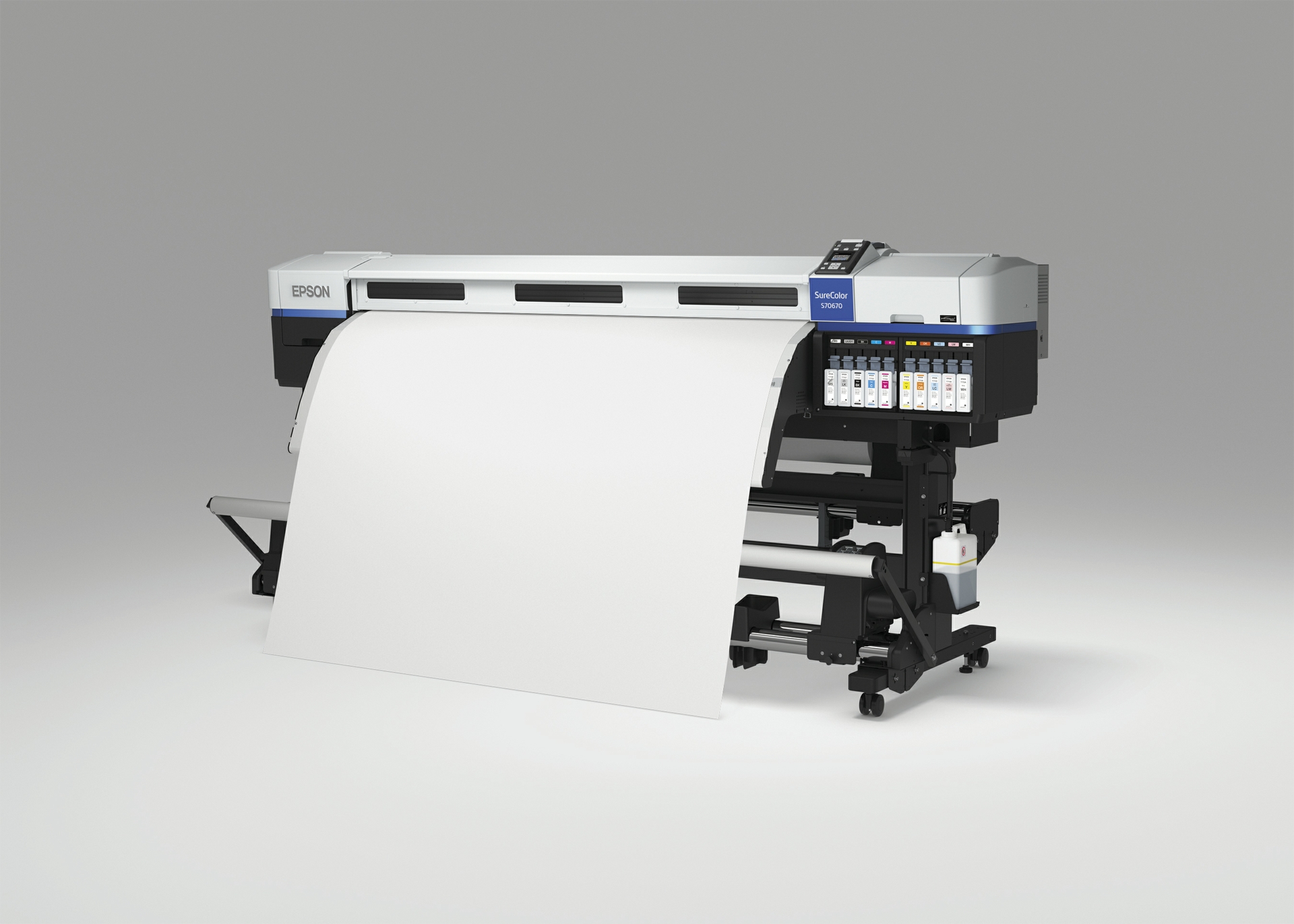 Photo | Epson SureColor S70670 Left Without Dryer With Paper | Epson US