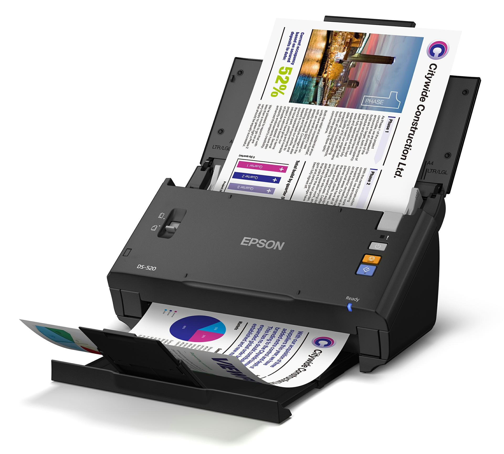 Photo | WorkForce DS-520 Right Angle | Epson US