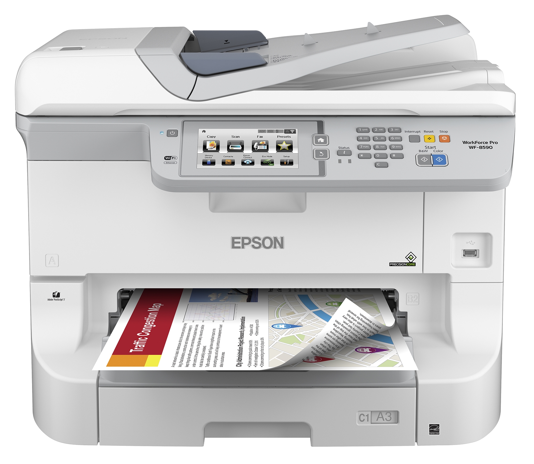 Epson Introduces Heavy Duty A3 Color Workgroup Printer and MFP Powered ...