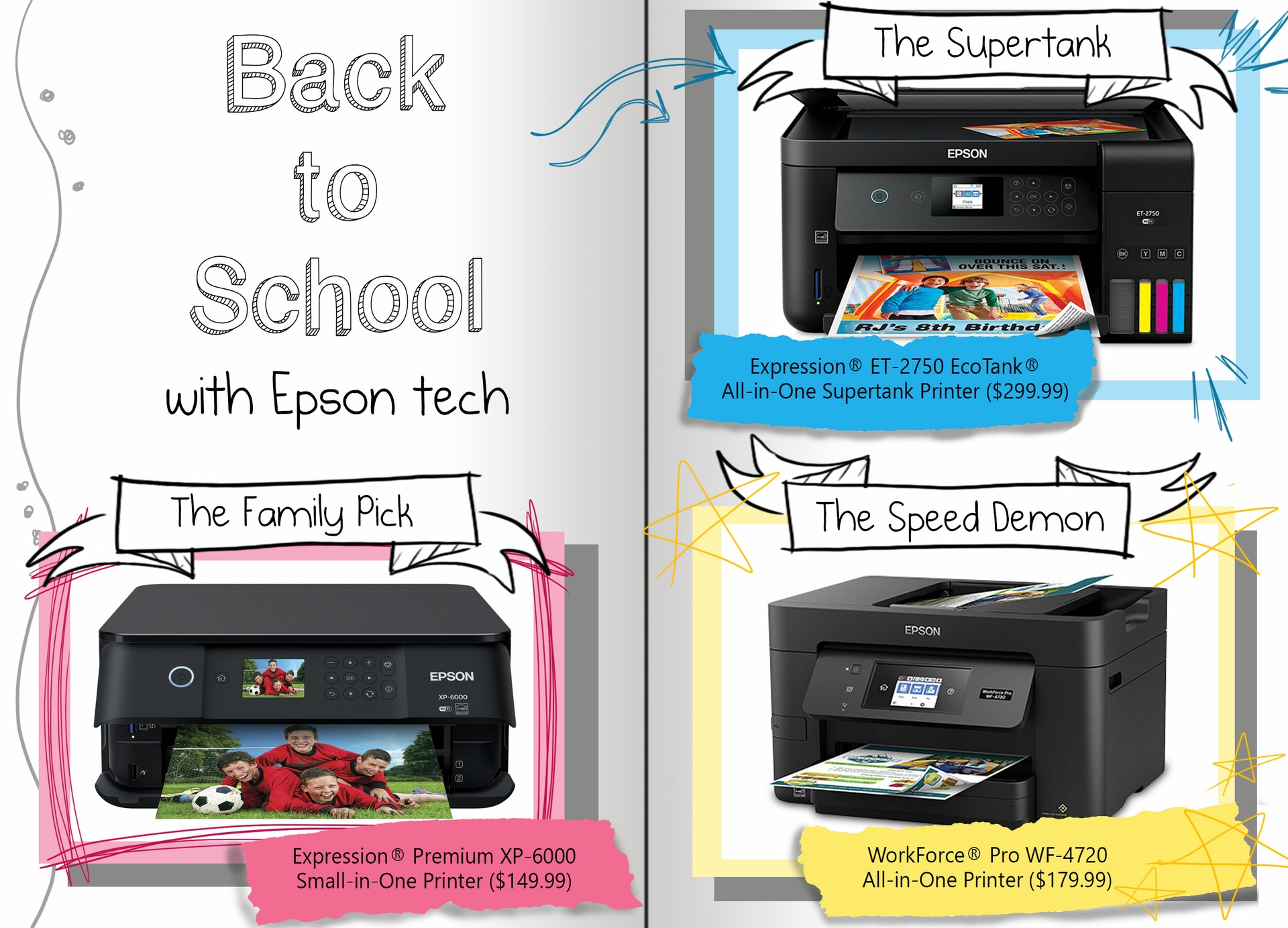 Epson Offers a Wide Variety of Printing Options for Any Student Heading ...