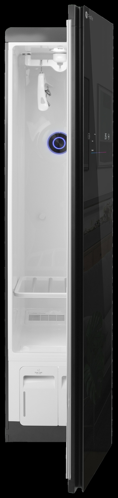 The GE Profile Steam Closet ensures clothes are deodorized, steamed ...