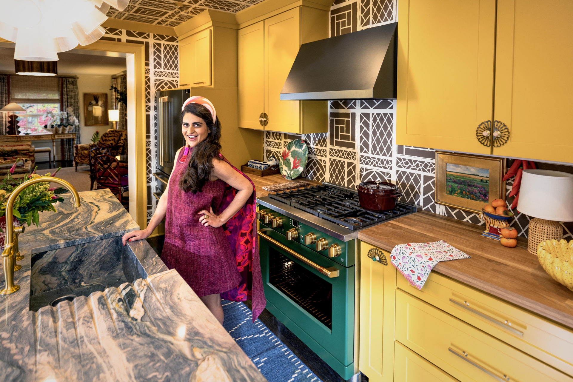 CAFÉ partner and interior designer Isabel Ladd at home with her CAFÉ 36 ...