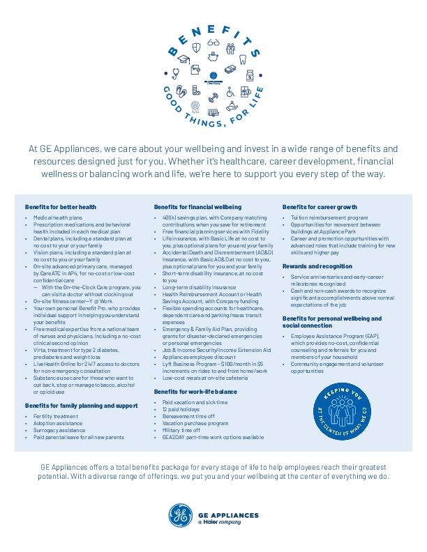 GE Appliances 2024 Benefits Flyer | GE Appliances
