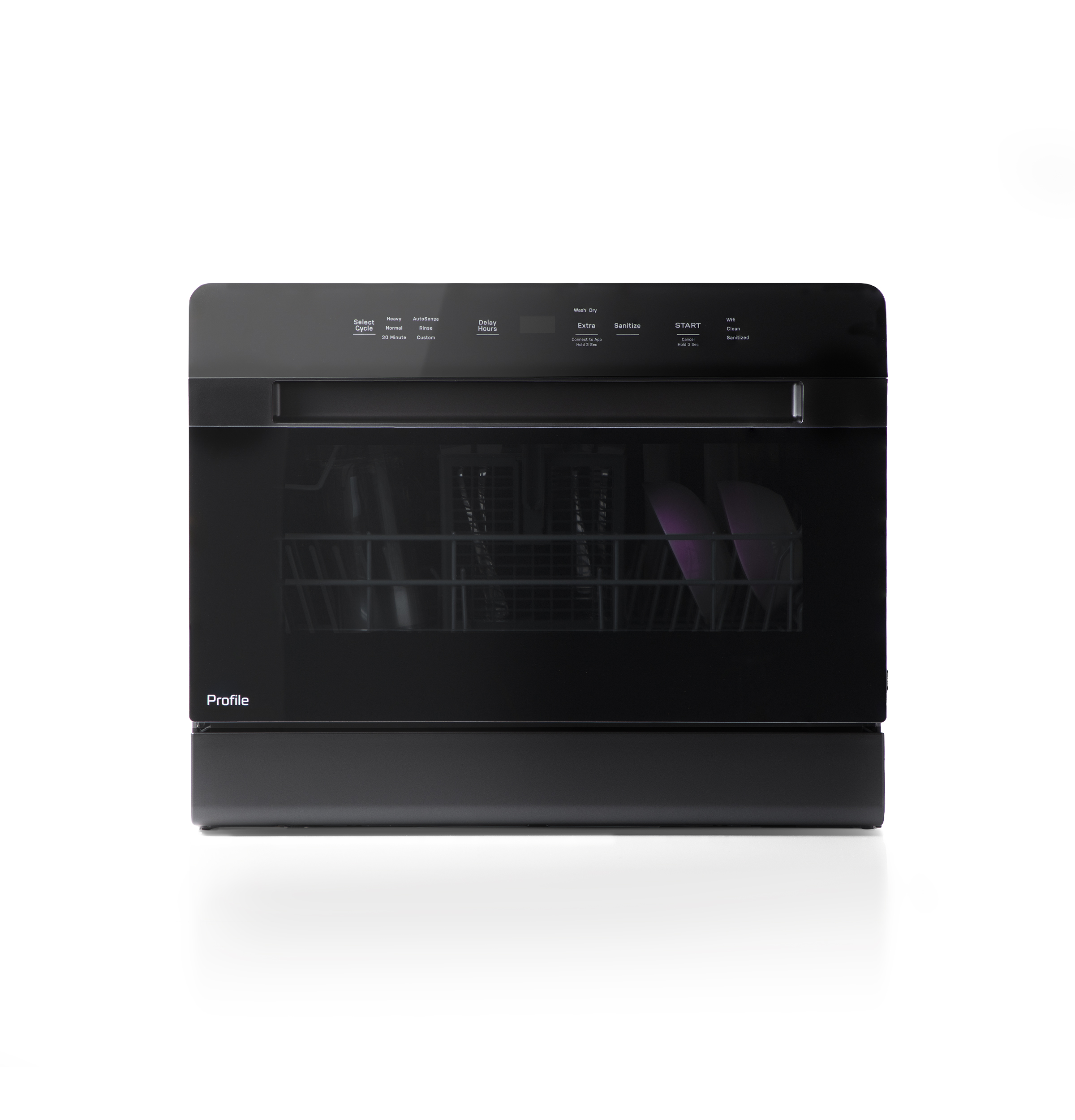 The GE Profile™ Smart Compact Dishwasher is available for Countertop or ...
