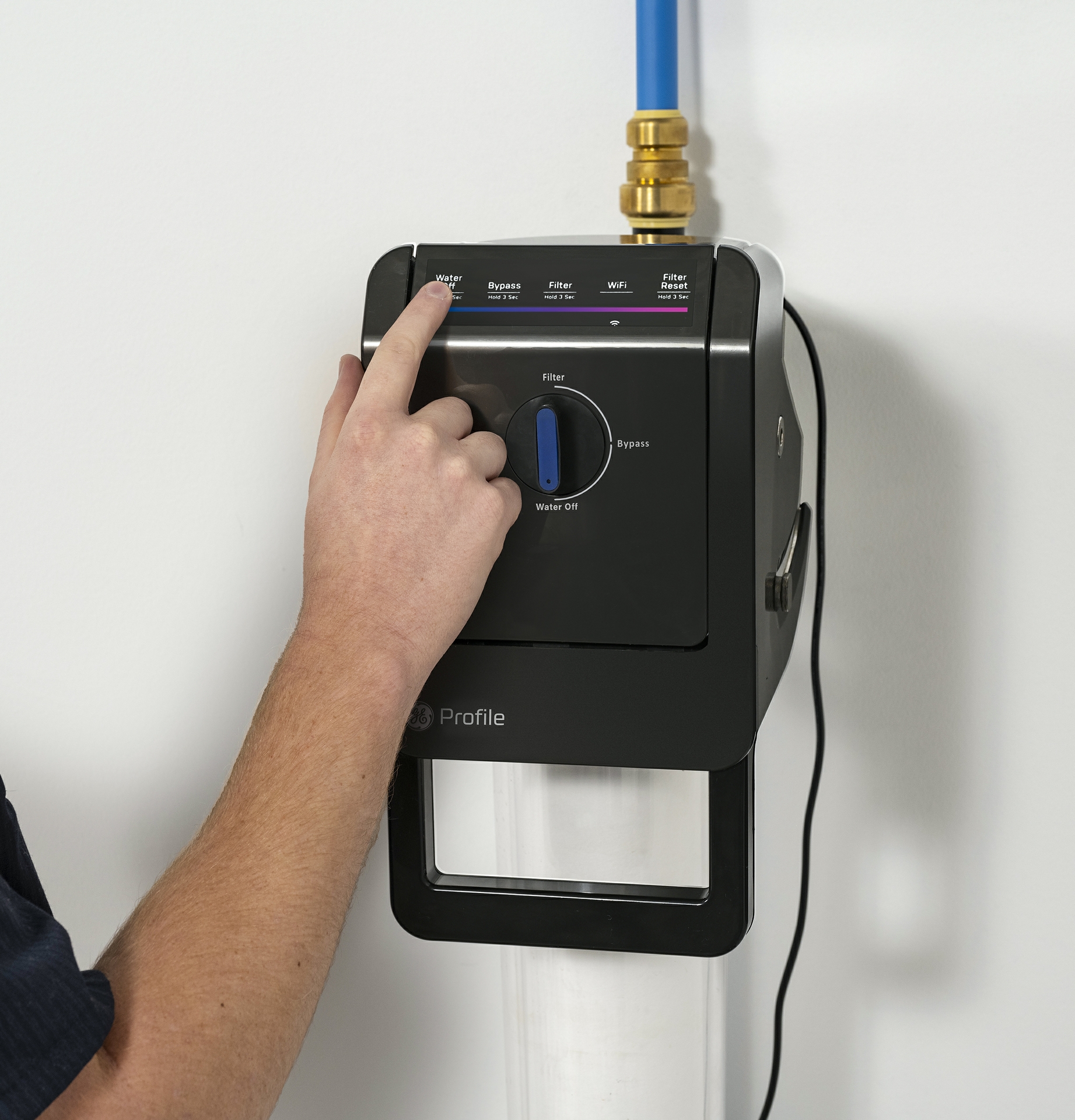 The GE Profile™ Smart Water Valve with Integrated Filtration provides ...