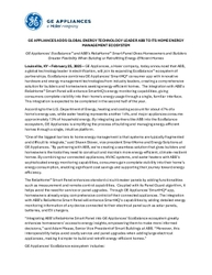 GE Appliances Adds Global Energy Technology Leader ABB To Its Home ...