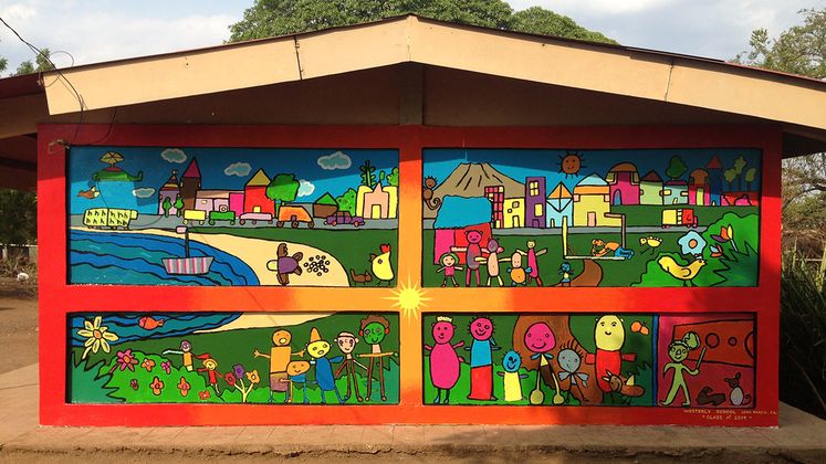 A Painted Mural Brings Hope to Impoverished Students of Villa El Carmen ...