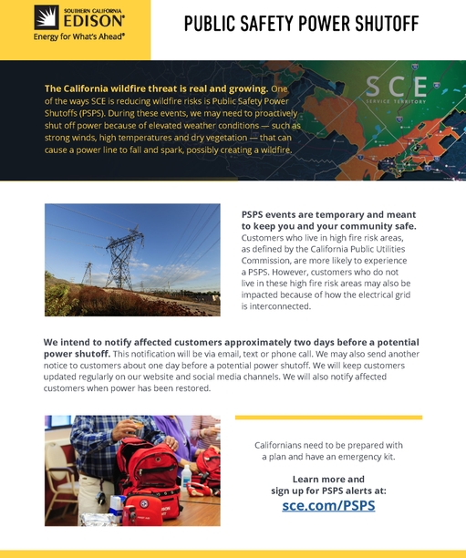 PSPS | Edison International | Newsroom