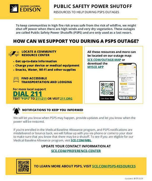 PSPS | Edison International | Newsroom