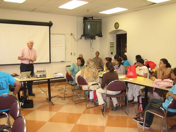 Photo | Professor Val D. Rust with visiting Indian and Pakistani ...