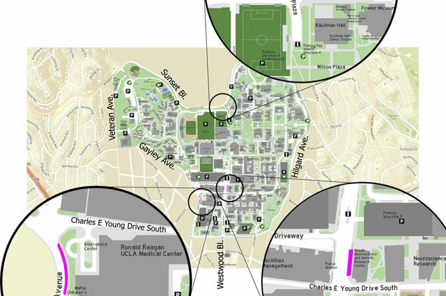 News van parking at UCLA | UCLA