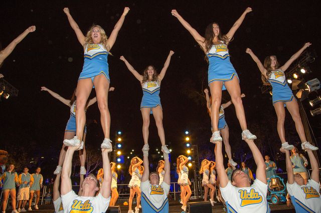 Bruin fans light up the night in anticipation of upcoming battle with ...