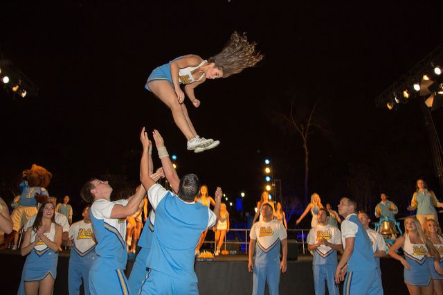 Bruin fans light up the night in anticipation of upcoming battle with ...