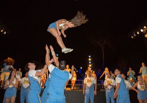 Bruin fans light up the night in anticipation of upcoming battle with ...