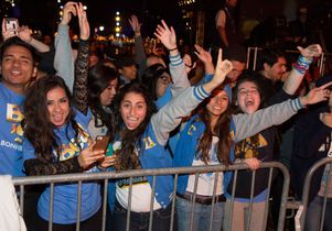 Bruin fans light up the night in anticipation of upcoming battle with ...