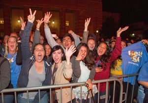 Bruin fans light up the night in anticipation of upcoming battle with ...