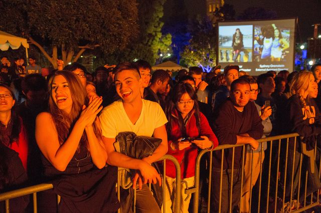 Bruin fans light up the night in anticipation of upcoming battle with ...