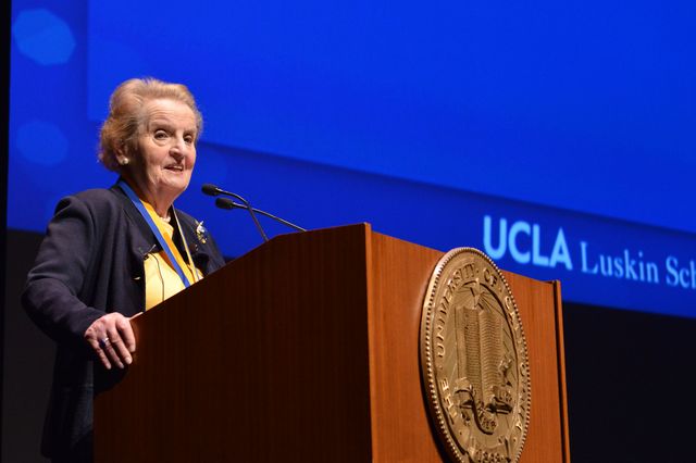 Madeleine Albright Speaks On Policy And Service Receives UCLA Medal UCLA madeleine-albright-speaks-on-policy-and-service-receives-ucla-medal-ucla