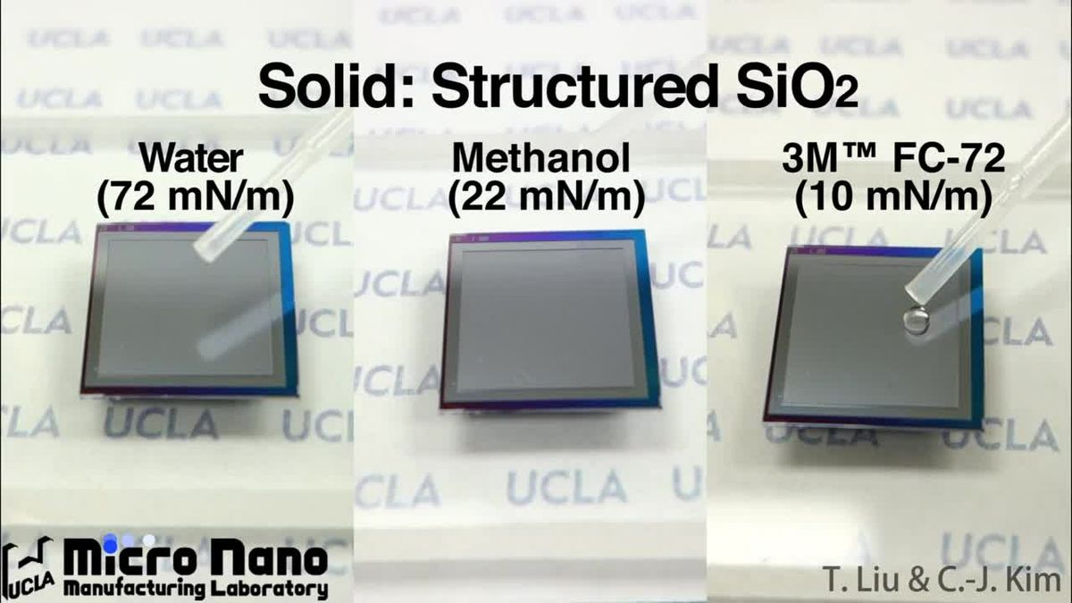 UCLA engineers create ‘superomniphobic’ texture capable of repelling ...