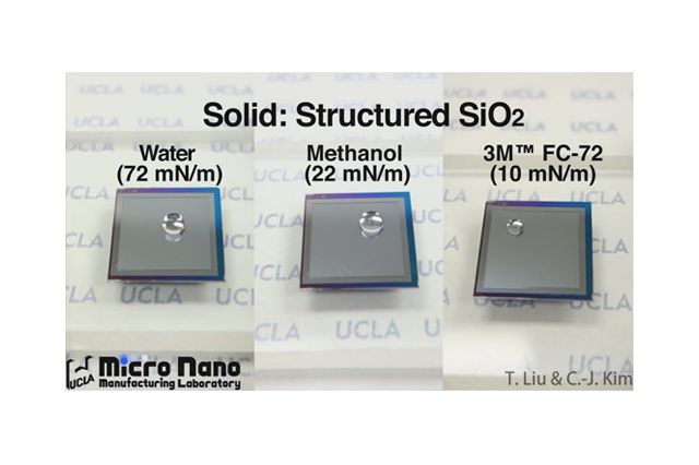 UCLA engineers create ‘superomniphobic’ texture capable of repelling ...