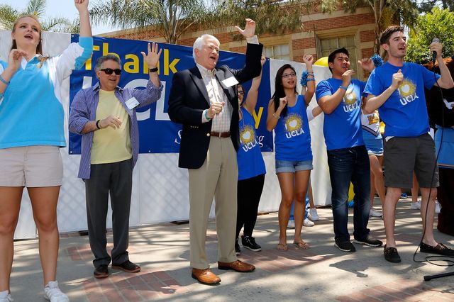 Students, staff gather for Thank UCLA Day and launch of Centennial ...