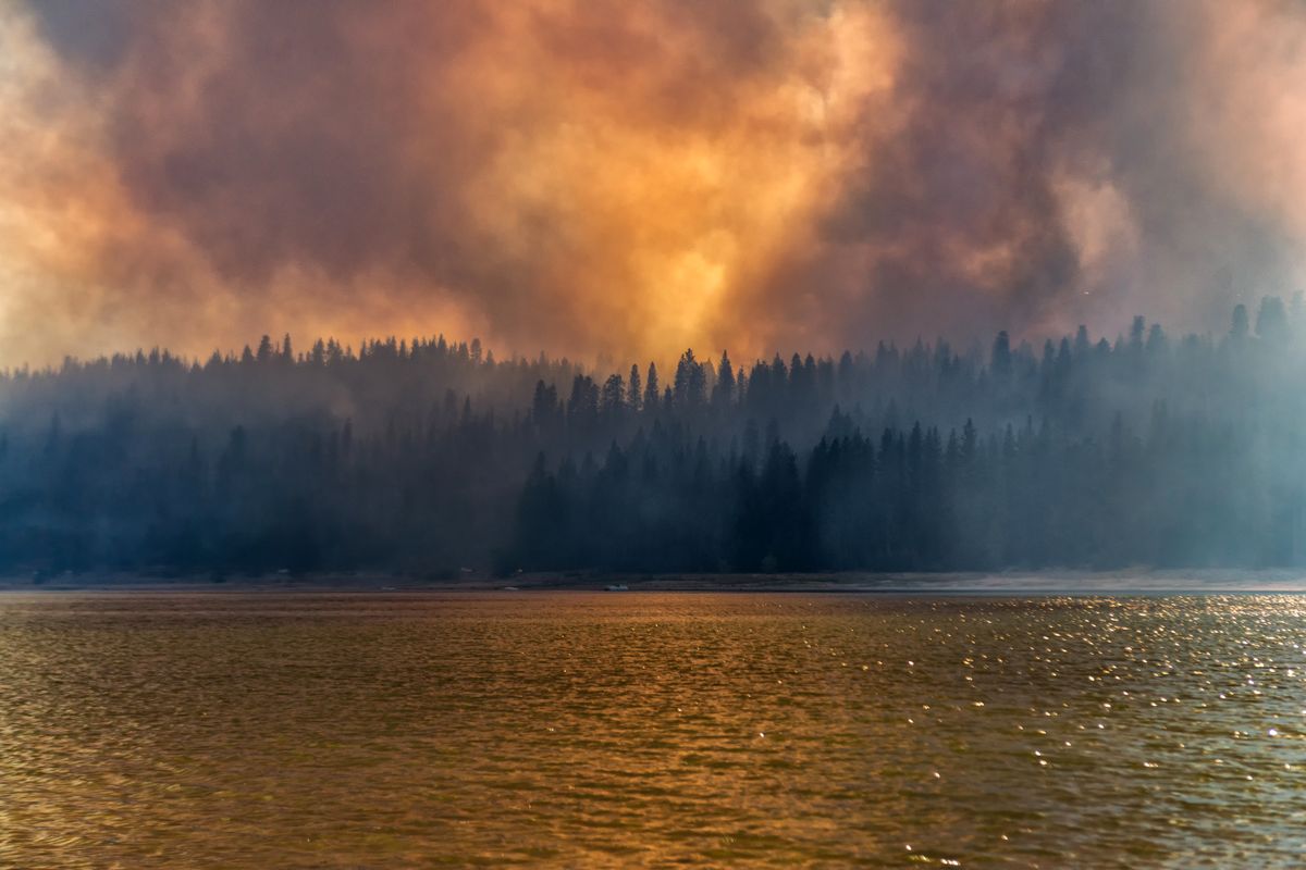 Photo | Wildfire at Bass Lake | UCLA