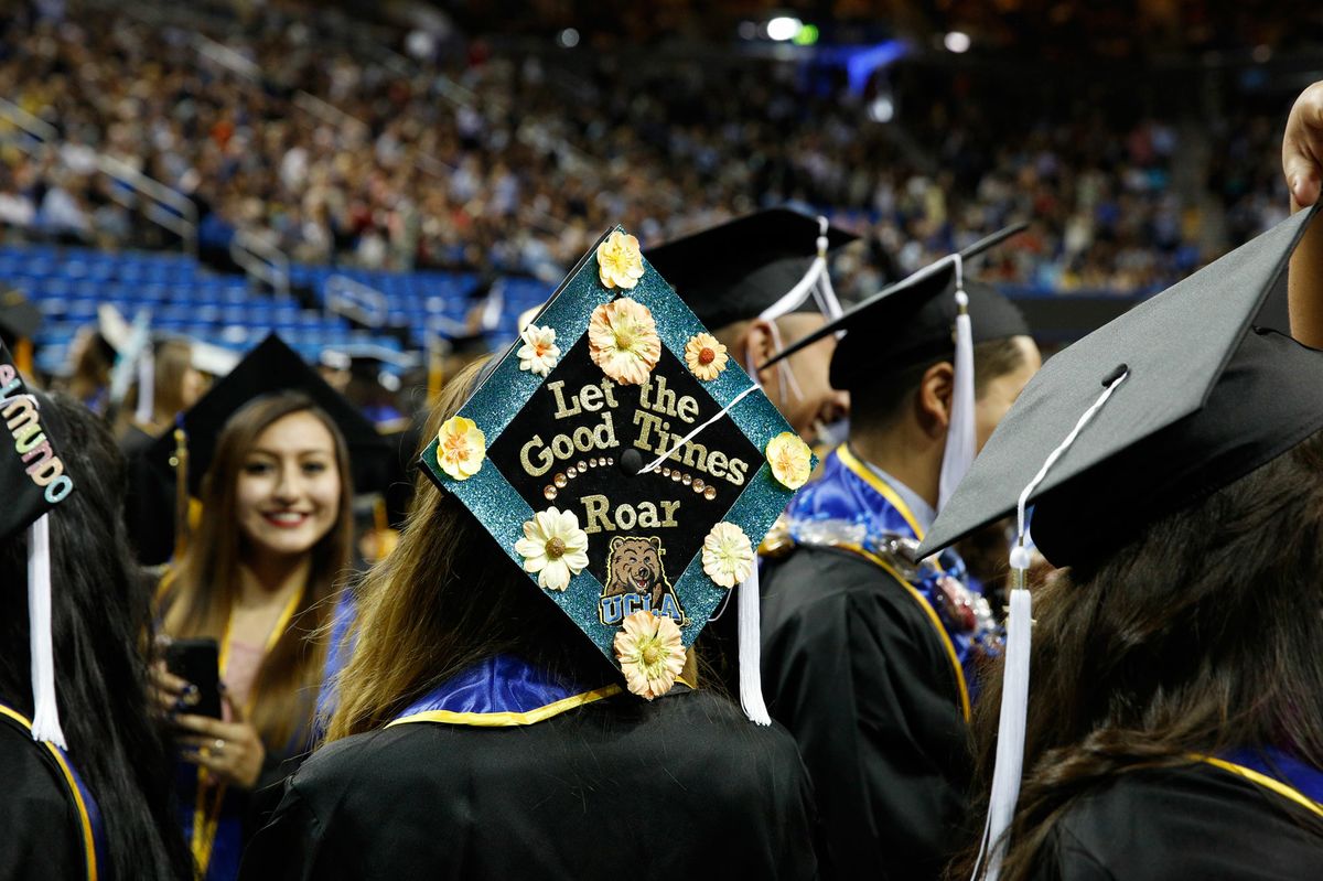 UCLA commencement style: Mortarboard glitter and GoPros | UCLA