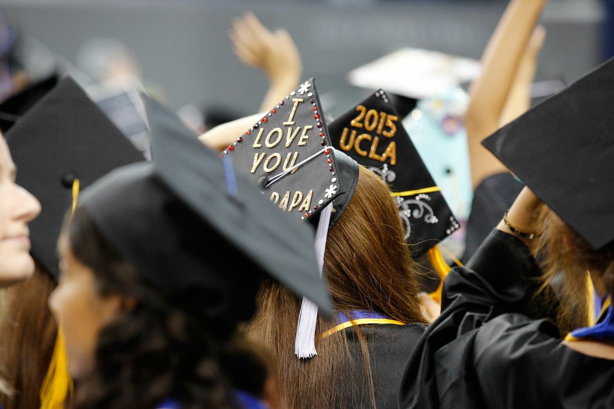UCLA commencement style: Mortarboard glitter and GoPros | UCLA