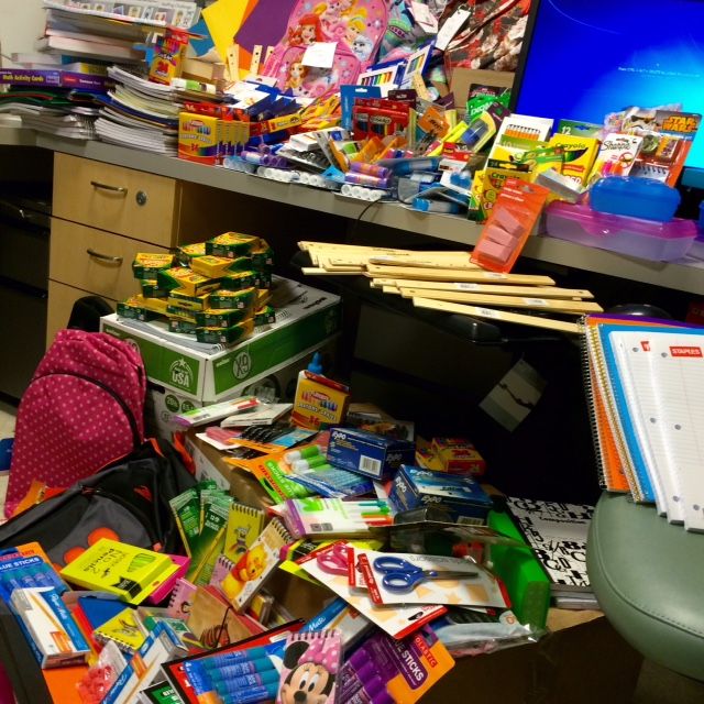 Operating-room staff collect school supplies for needy children | UCLA