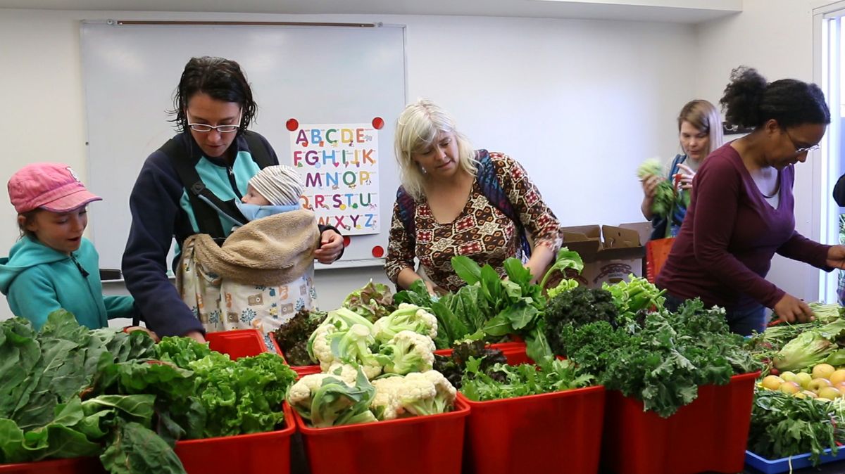 Photo | Graduate student families select produce at UCLA University ...