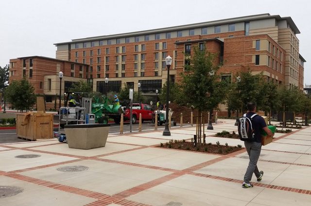 Meyer and Renee Luskin Conference Center nears completion | UCLA
