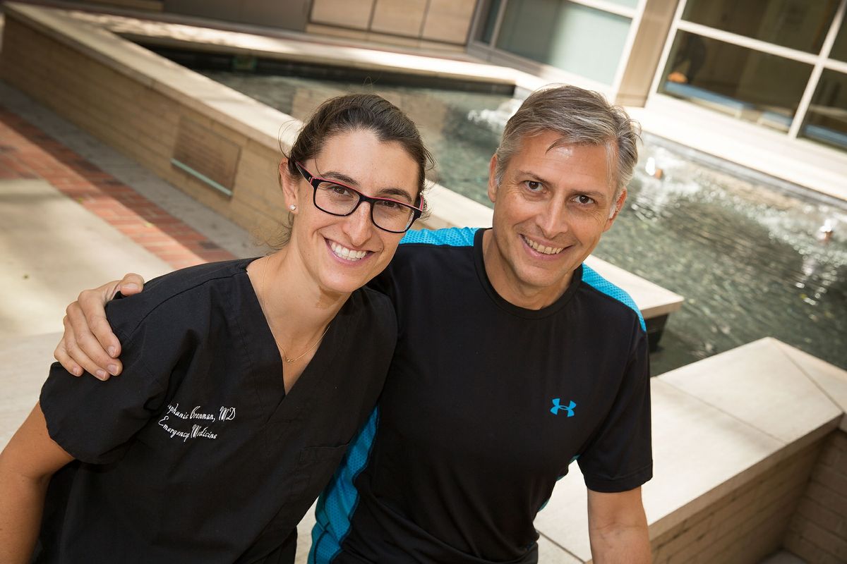 Photo | Dr. Stephanie Brenman and Giovanni Valente | UCLA