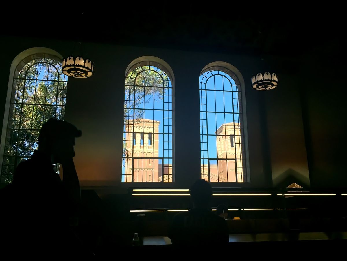 Photo | Royce Hall as seen from Powell Library | UCLA