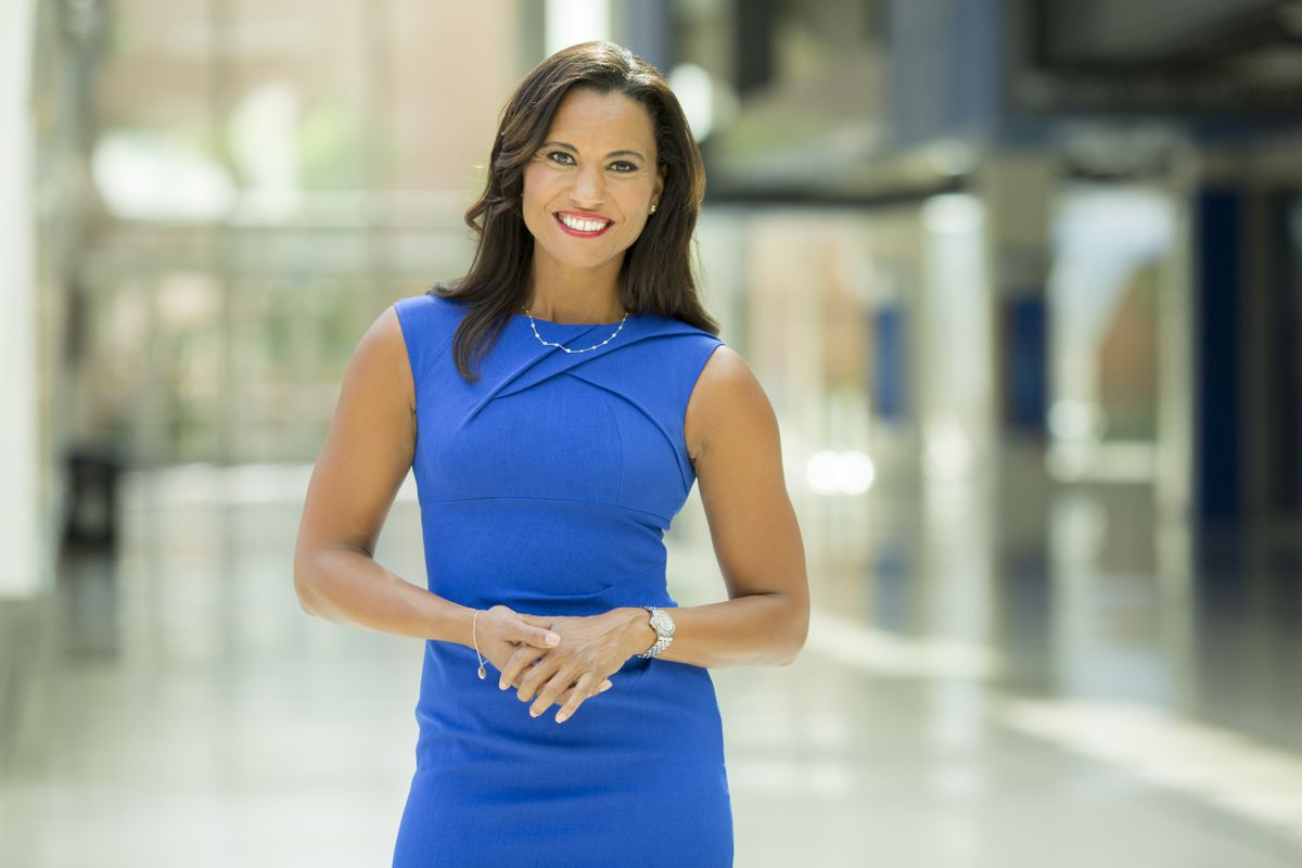 Photo | Christine Simmons inside Pauley Pavilion | UCLA