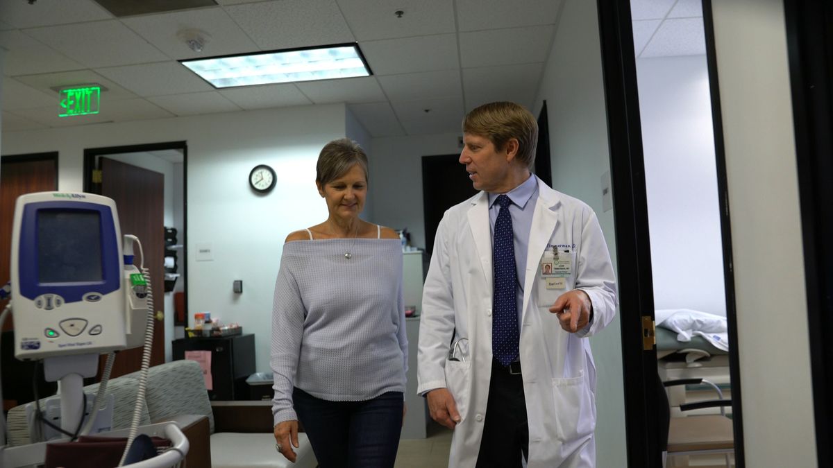 Photo | Dr. John Timmerman and Denise Delatorre | UCLA