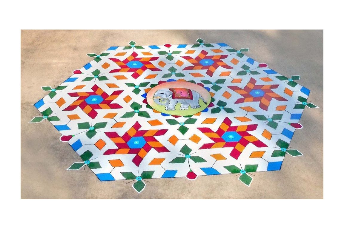 Aug. 14–15: Celebrate Indian independence day with beautiful floor art ...