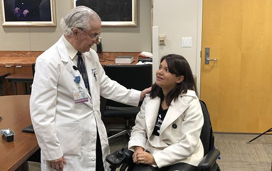Photo | Dr. Shlomo Raz and Yadira Perdomo | UCLA