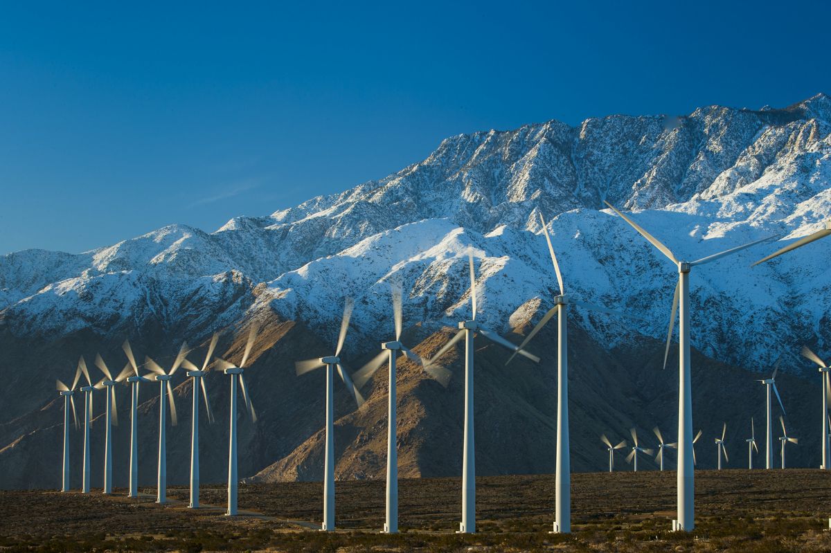 Photo | Mojave Desert wind turbines | UCLA