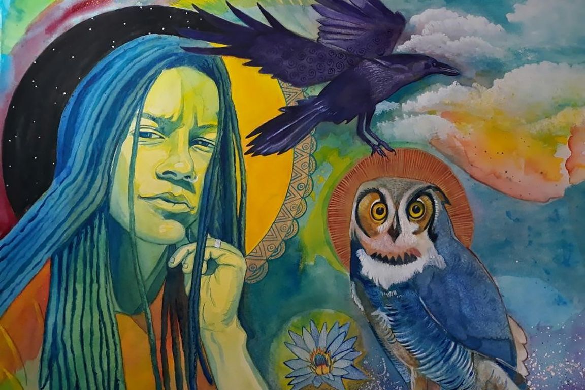 Visual artist and UCLA Arts staff member Verlena Johnson paints love ...