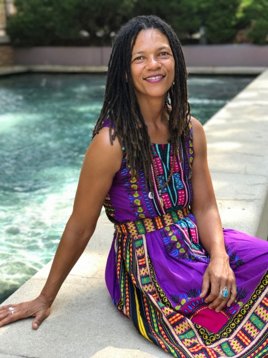 Visual artist and UCLA Arts staff member Verlena Johnson paints love ...