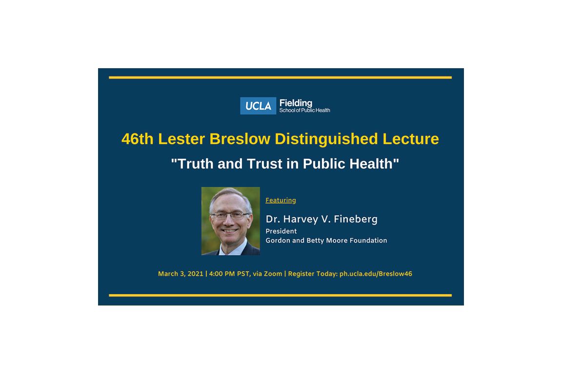 March 3: ‘Truth and Trust in Public Health’ lecture | UCLA
