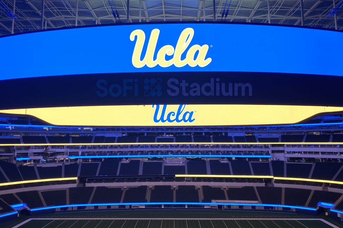 Photo | UCLA logos at SoFi Stadium | UCLA