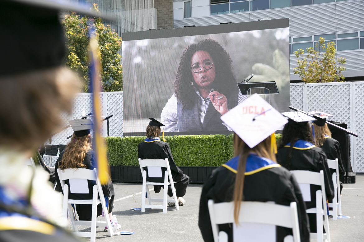 Oprah Winfrey delivers address for inaugural Geffen Academy at UCLA ...