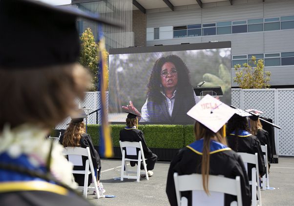 Oprah Winfrey delivers address for inaugural Geffen Academy at UCLA ...