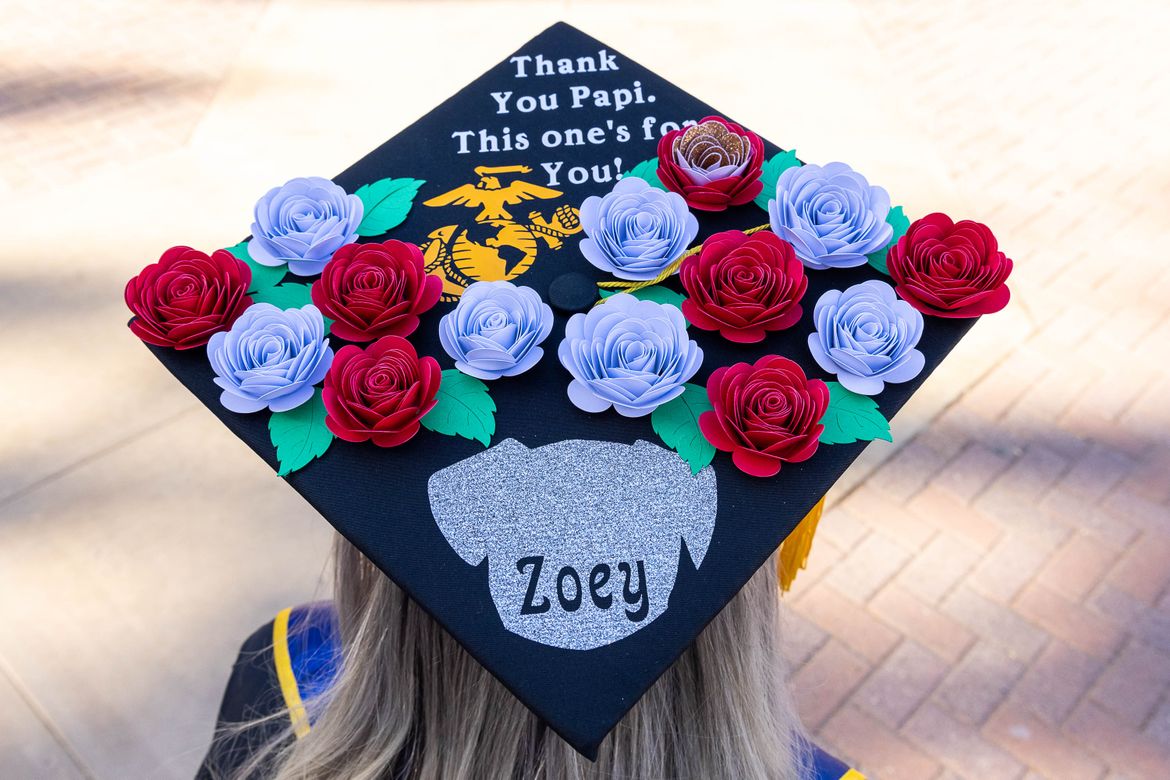 Photo | UCLA Commencement 2021 - mortarboard | UCLA