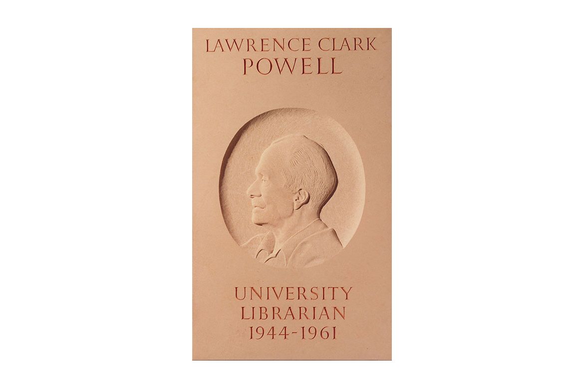 Photo | Lawrence Powell Plaque | UCLA