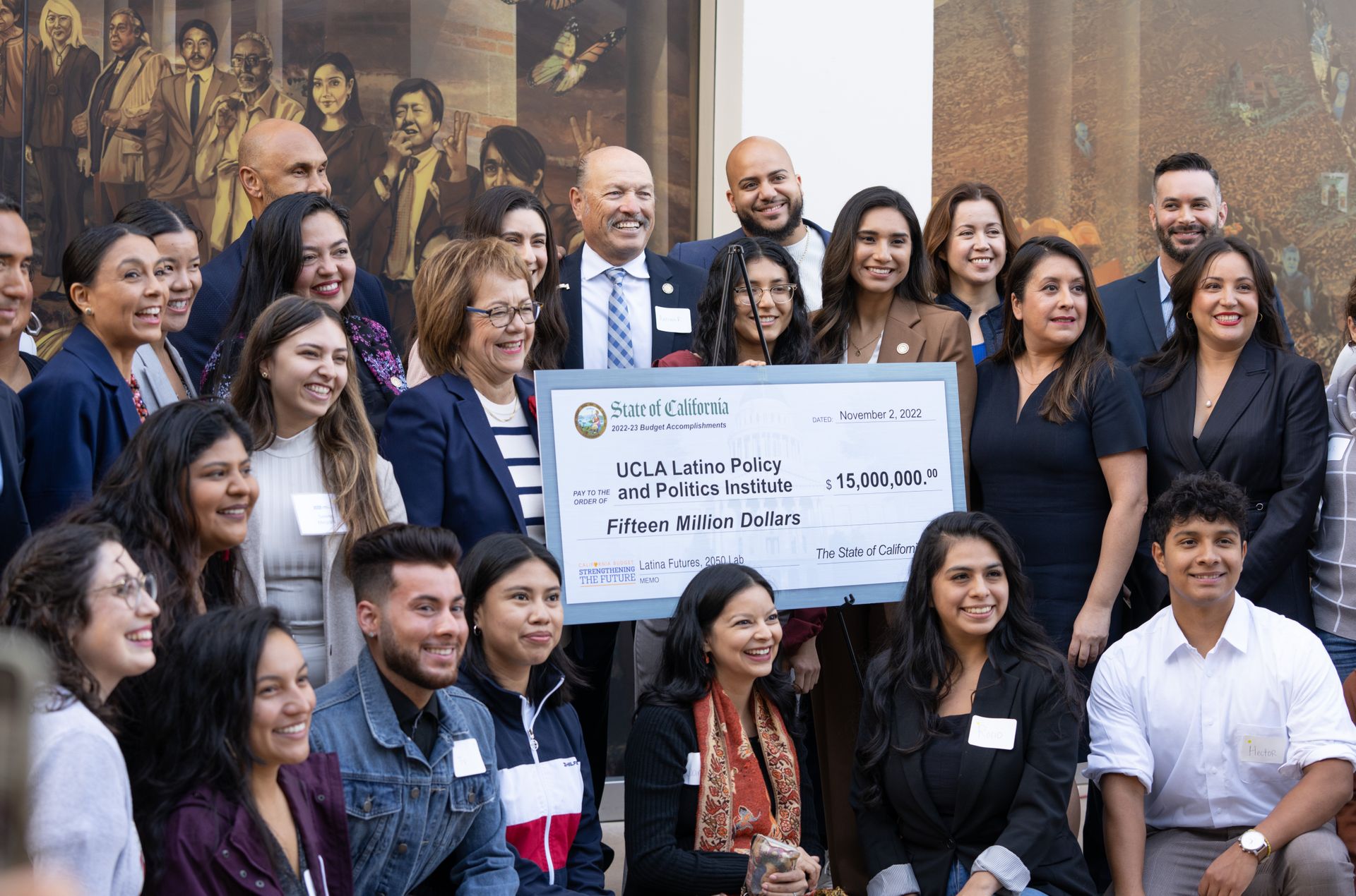 Photo | Latina Futures check presentation. | UCLA
